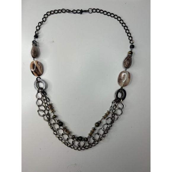 Ruby Rd. | Jewelry | Ruby Rd Layered Chain And Bead Necklace | Poshmark